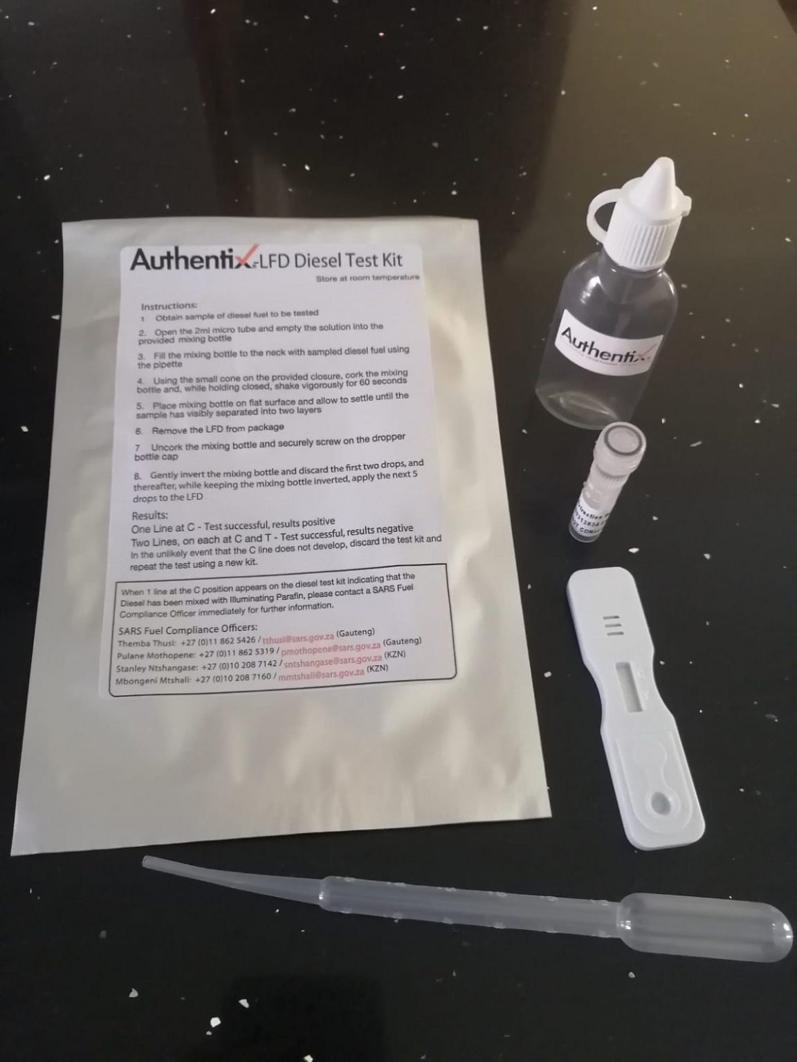Authentix Diesel test kits - Lety Marketing